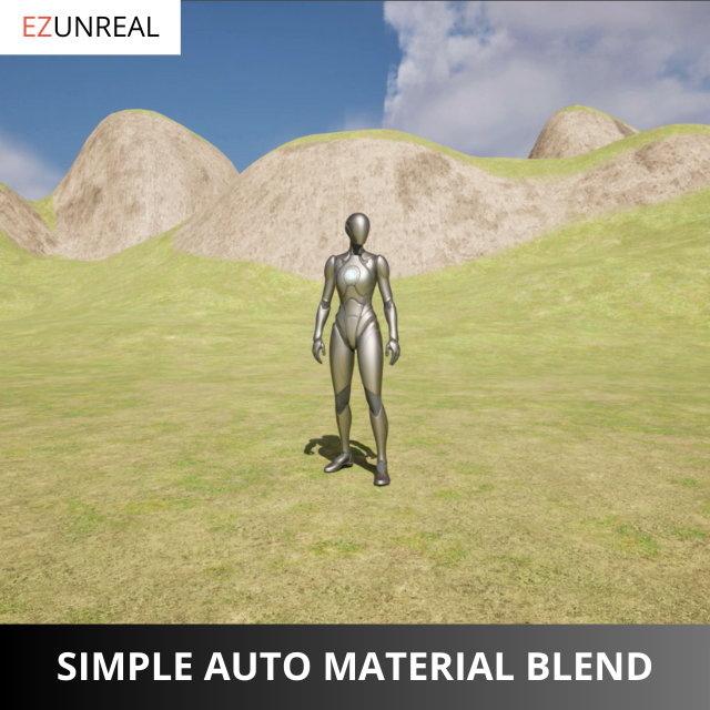 Unreal Engine 5 SIMPLE Auto Material Blend Tutorial Community Tutorial
