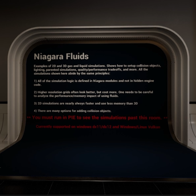 The Niagara Fluids Content Examples Hallway Tutorial
