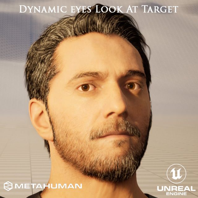 UE5 TechAnimTip #1 - Dynamic Eyes Look At Target | Community tutorial
