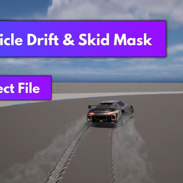 UE5 UE5 Vehicle Drift & Skid Mask Free Project 😱🔥 | Vehicle Drift ...