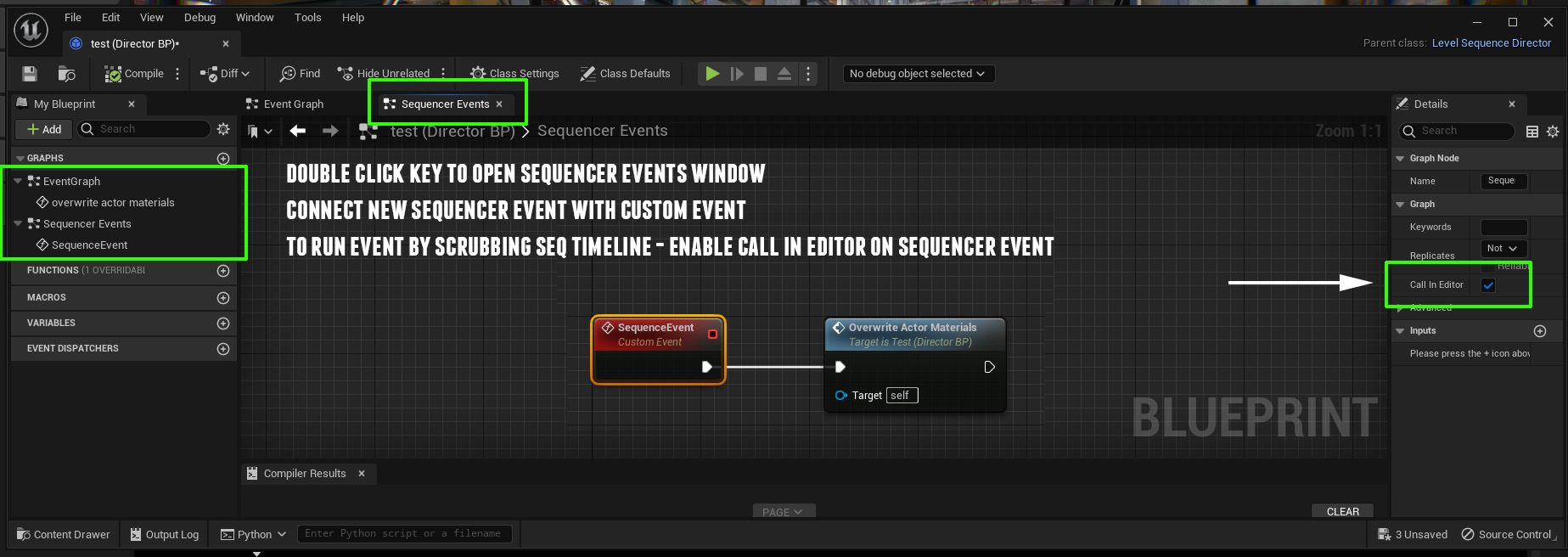 Director Blueprint Example | Community tutorial
