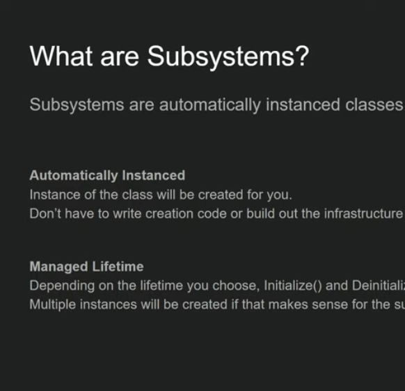 Programming Subsystems (extra community info) | Community tutorial