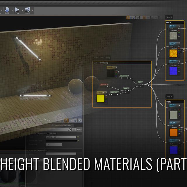 UE4 Height Blended Materials 3-Part Series | Community tutorial