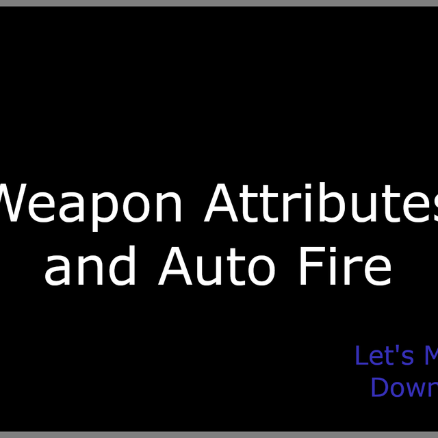 11 - Weapon Attributes and Auto Fire - Let's Make a Top Down Top Down ...