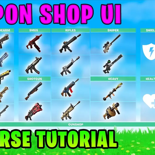 How to Make A Weapon Shop UI in UEFN (Verse Tutorial) | Community tutorial