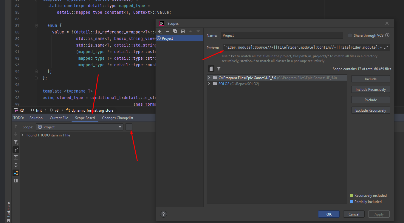 How to scope Rider TODO tab to project source code | Community tutorial