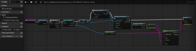 Asset Action Utility - Get Mesh Volume & Surface Areas for static meshes selected from the ...