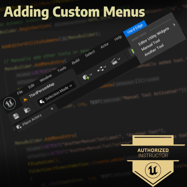 Creating Editor Custom Menus | Community tutorial Creating Editor Custom Menus | Community tutorial