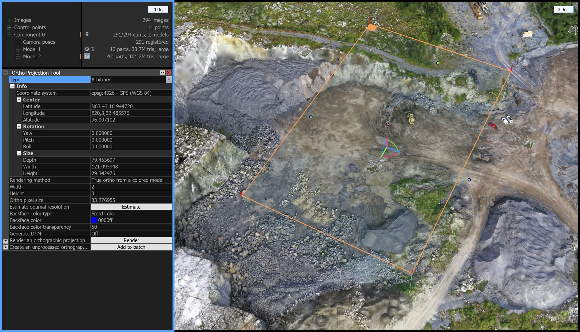 Orthographic projections in RealityCapture | Tutorial