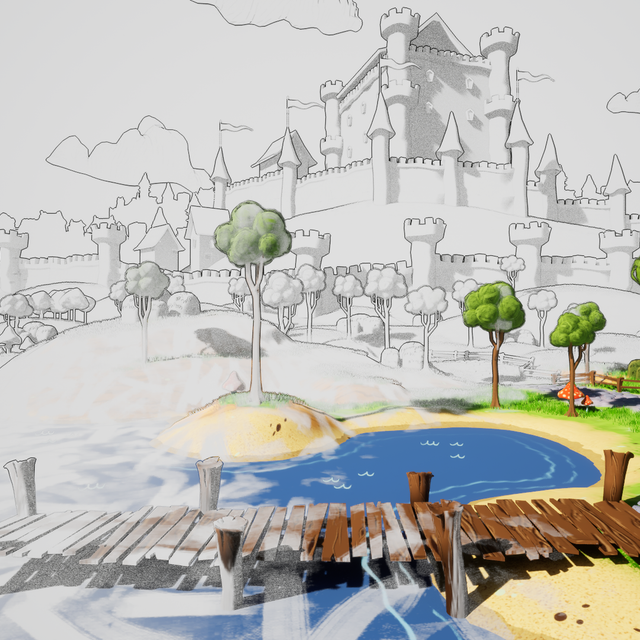 Simple Stylization Techniques in Unreal Engine 5 | Talks and demos