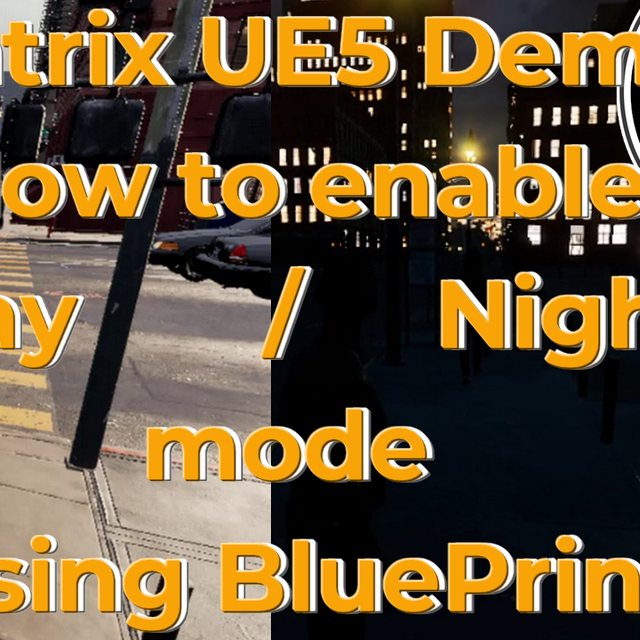 How to enable Night mode using BluePrint inb city sample project ...