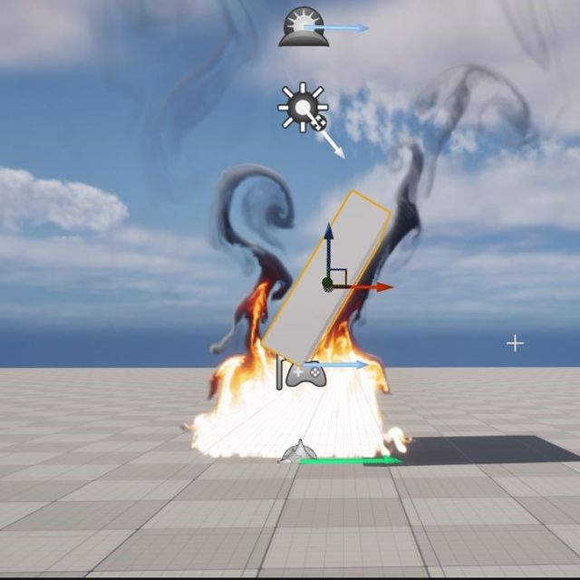 2.5D Smoke and Fire with Niagara Fluids