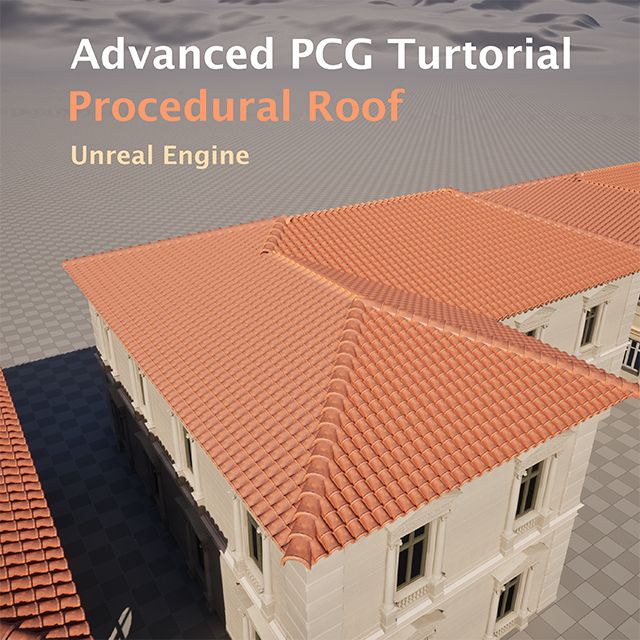 Unreal Engine 5.5 Advanced PCG Grammar Tutorial - Tile-by-Tile Building Roof Generation ...