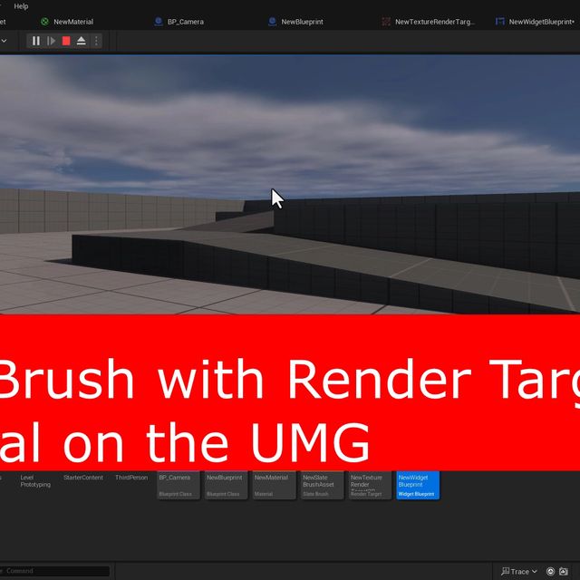Slate Brush And Render Target Material In The Umg In Unreal Engine 54 Community Tutorial