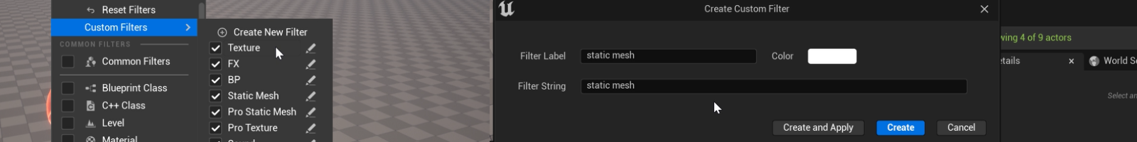 Creating Custom Filters In Ue5 Community Tutorial