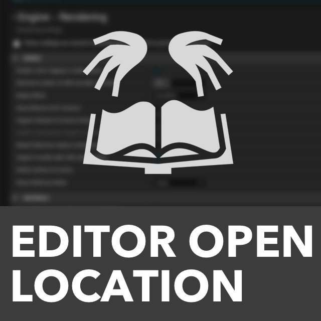 Asset Editor Open Location | Community tutorial