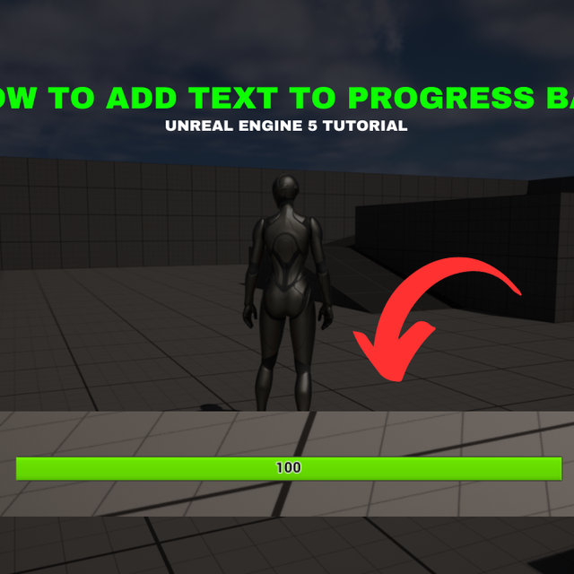 How To Add Text To Progress Bar Unreal Engine 5 Tutorial Community Tutorial 