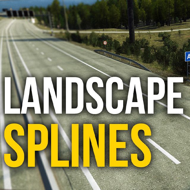 Landscape Splines verwenden (Anpassung, Performance, Kreuzungen etc) | Community tutorial