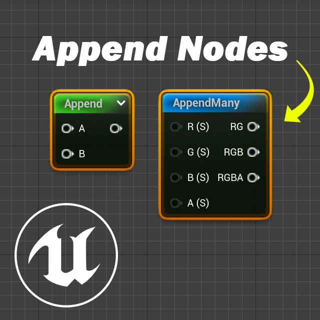Append Nodes EXPLAINED! Unreal Engine Materials | Community tutorial Append Nodes EXPLAINED! Unreal Engine Materials | Community tutorial