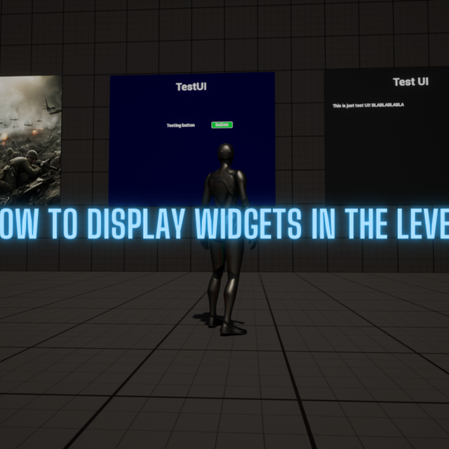 How To Display Widget In The Level Unreal Engine 5 Tutorial Community Tutorial