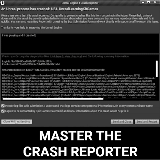 Crashing With Style in Unreal Engine | Community tutorial Crashing With Style in Unreal Engine | Community tutorial