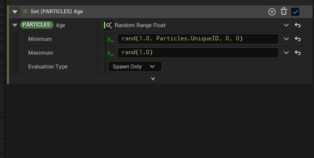 Niagara - random in hlsl and in random float dynamic input | Community tutorial