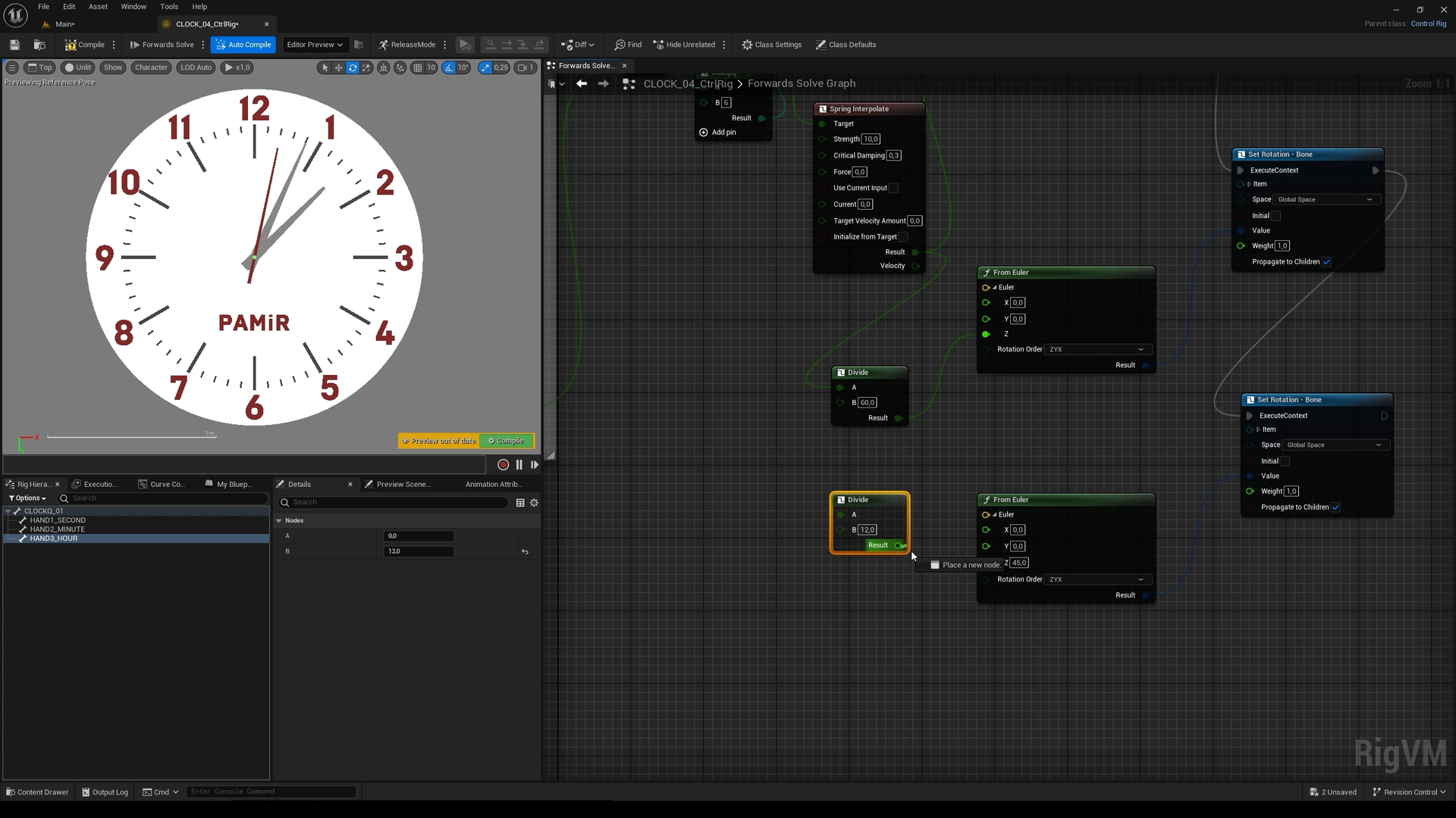 Procedural Analog Clock Animation Tutorial in UE 5.3.2 | Community tutorial Procedural Analog Clock Animation Tutorial in UE 5.3.2 | Community tutorial