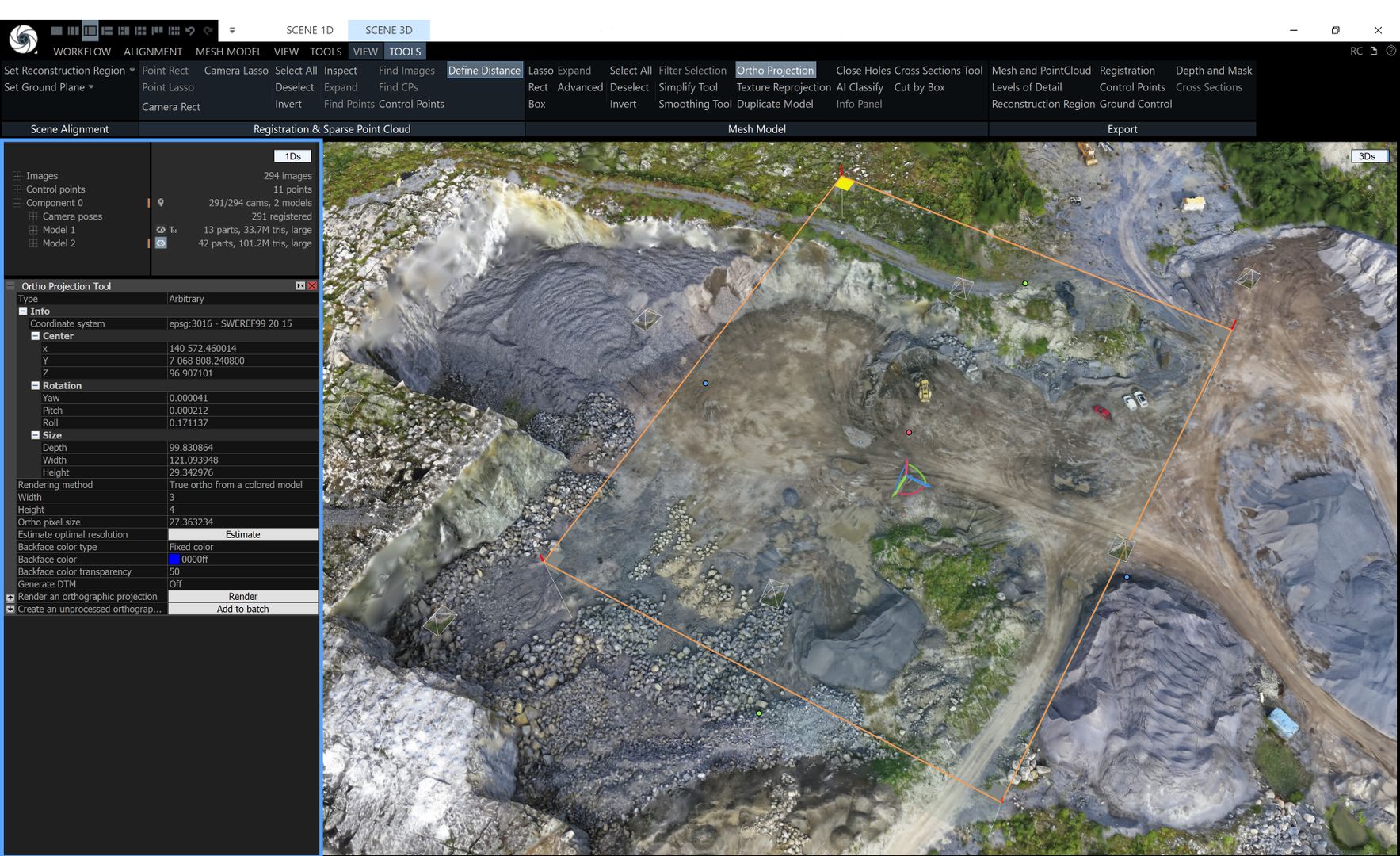 Orthographic projections in RealityCapture | Tutorial