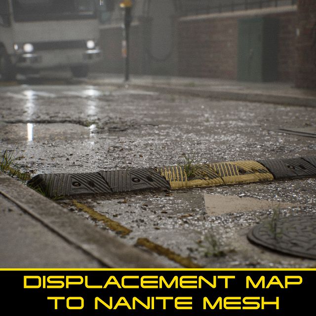 Create Nanite Meshes From Displacement Textures Inside UE5 | Community tutorial