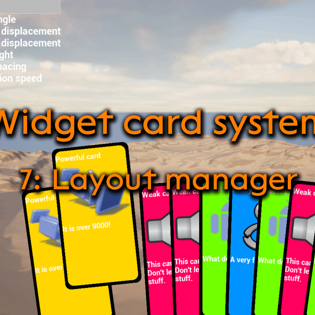 Card widget system part 7 - Layout manager | Community tutorial