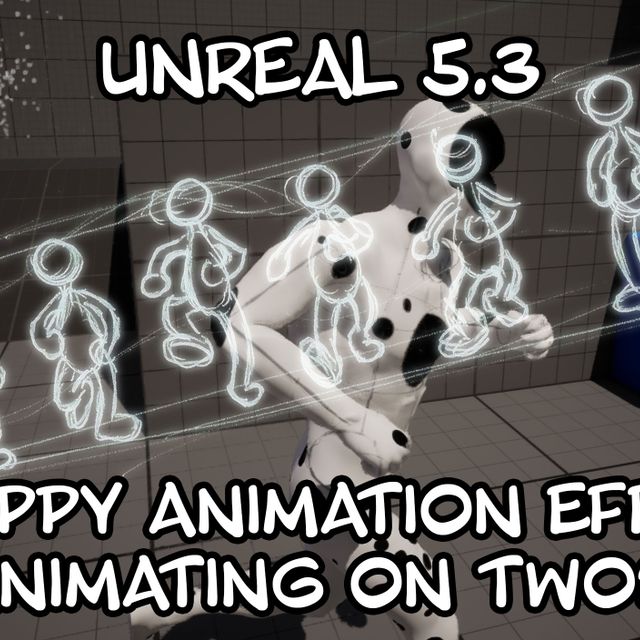 Unreal 5.3 - "Animating on twos" effect | Community tutorial